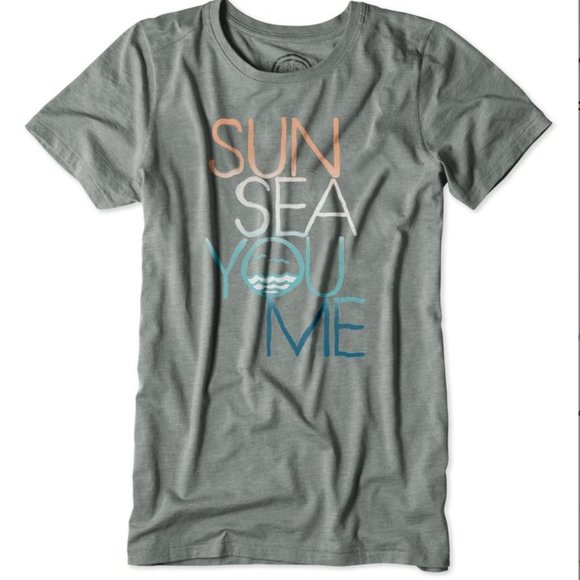 Life Is Good | Tops | Life Is Good Sun Sea You Me Cool Tee | Poshmark